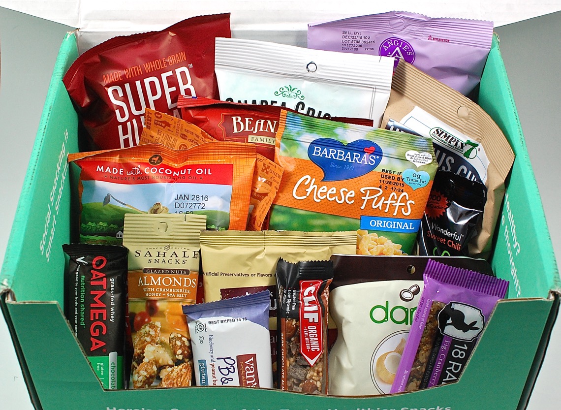 SnackNation August 2015 Sample Box Review & Free Trial Box - 2 Little ...