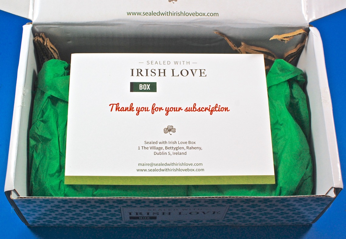 Sealed With Irish Love August 2017 Subscription Box Review & Coupon ...