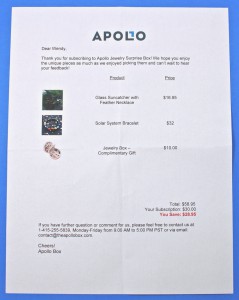 Apollo Jewelry Surprise Box June 2018 Subscription Box Review & Coupon ...