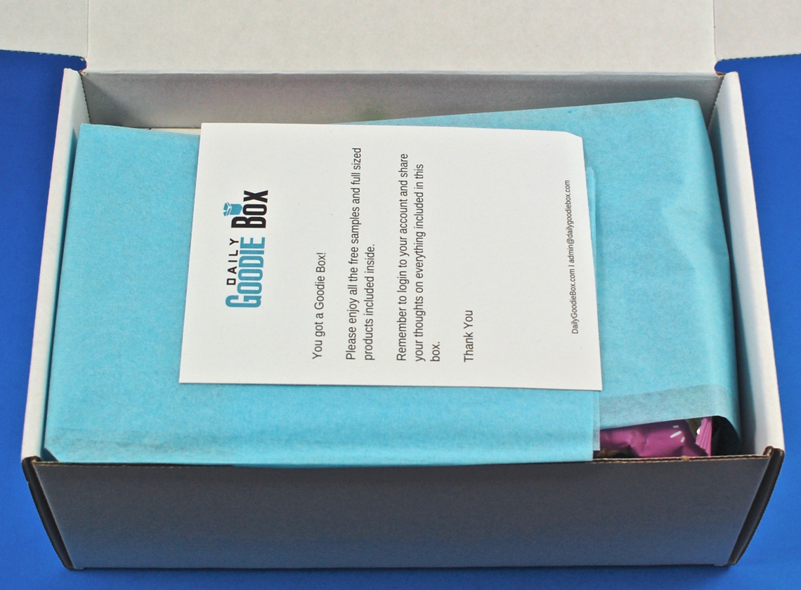 Daily Goodie Box March 2019 Free Sample Box Review - 2 Little Rosebuds