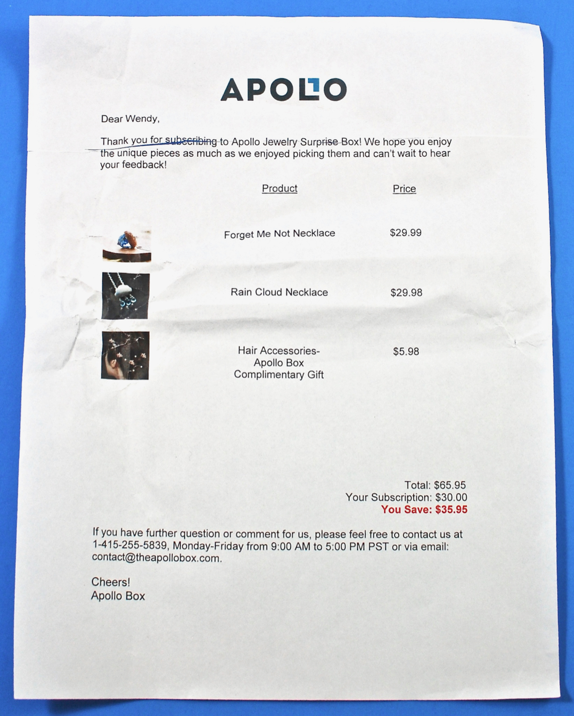 Apollo Jewelry Surprise Box April 2019 Subscription Box Review & Coupon ...