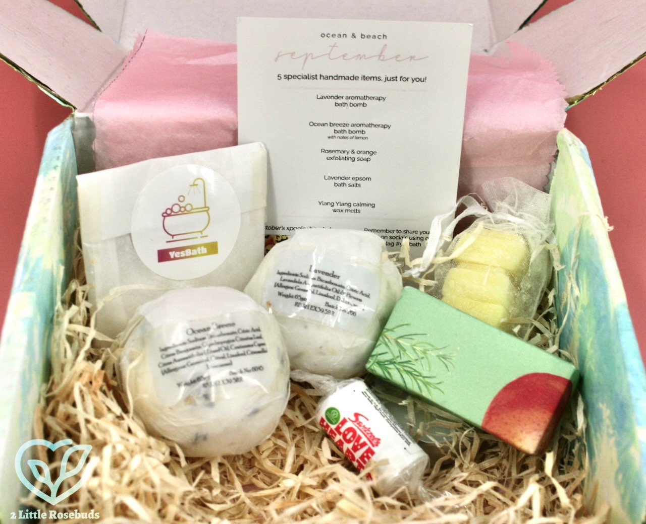 YesBath September 2022 Bath Bomb Subscription Box Review - 2 Little Rosebuds